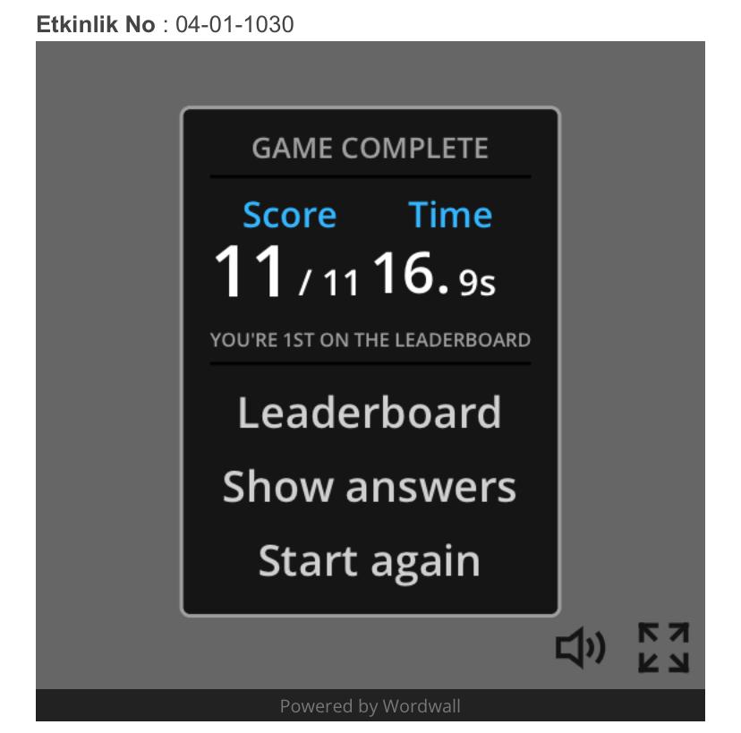 04-01-1030 : CLASSROOM RULES - Basit Sesli talimatlar - Simple instructions